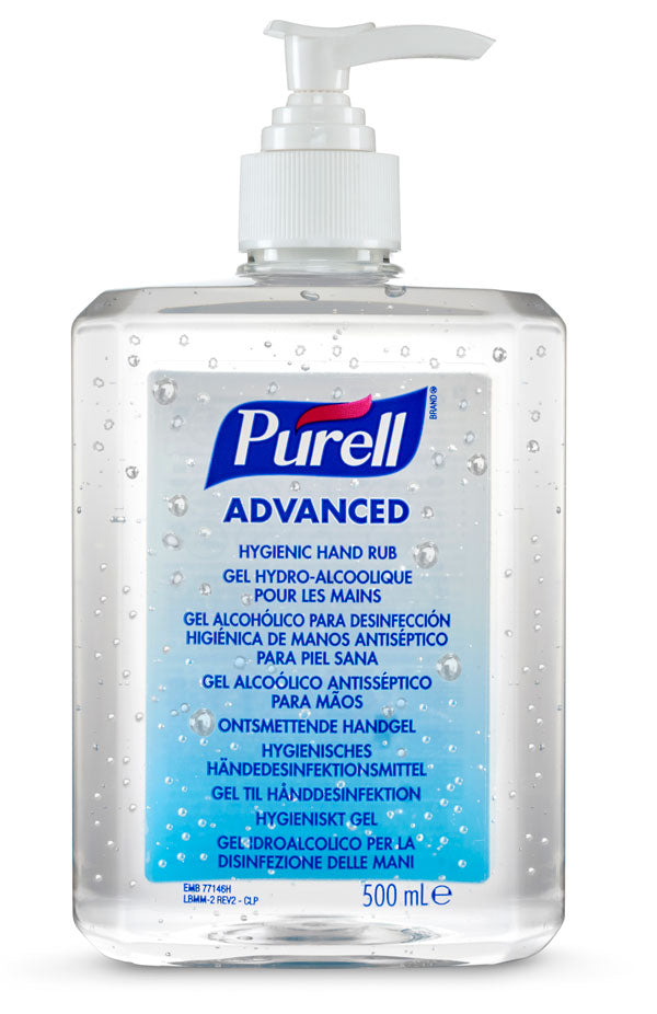 PURELL ADVANCED HYGIENIC HAND RUB 12 X 500ML – CORSTONSINCLAIR
